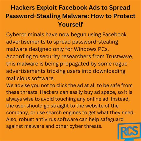 Reno Computer Services Llc On Linkedin Hackers Exploit Facebook Ads