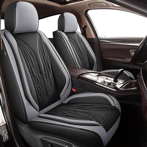 Ikabevem Front Car Seat Cover Custom Fit Toyota Leather Seat Covers