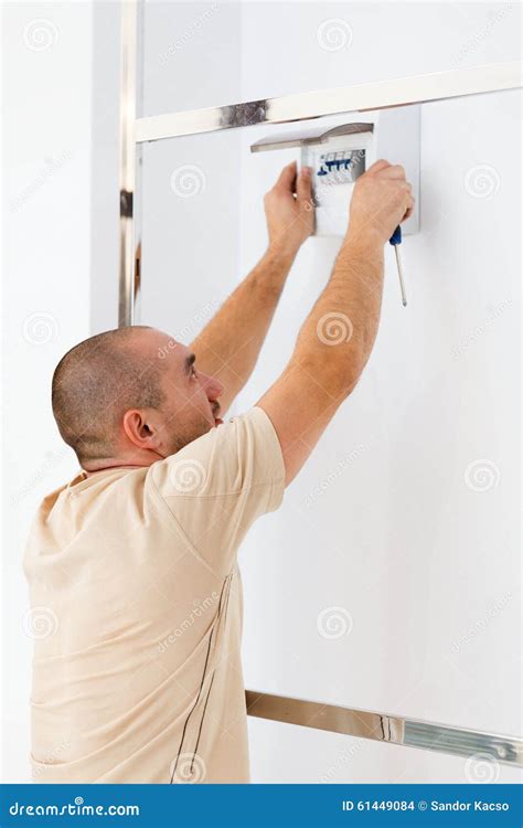 Installing Electric Fuse At Home Stock Photo Image Of Install Installing