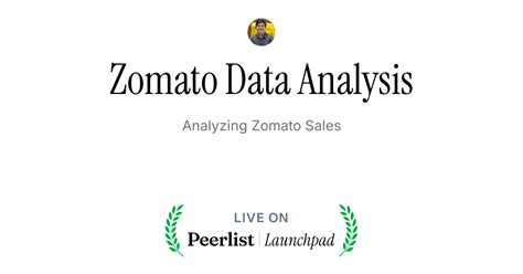 Zomato Data Analysis Peerlist