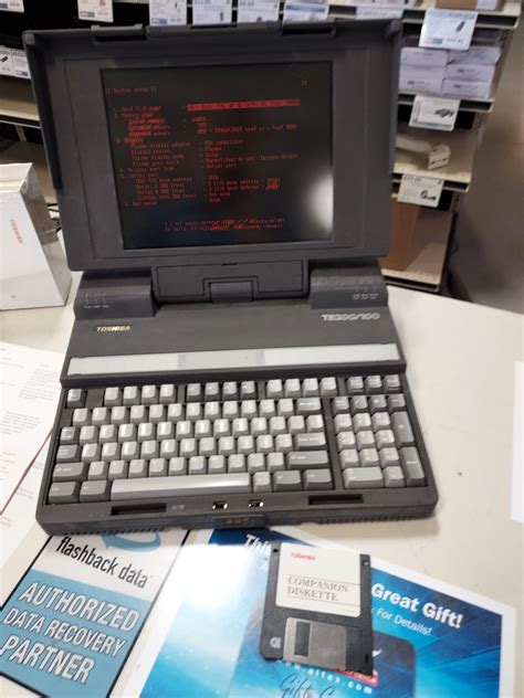 Today We Received A Toshiba T5200 100 Portable Computer Along With The Companion Floppy And