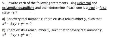 Answered 5 Rewrite Each Of The Following Bartleby