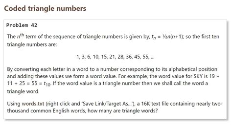 Project Euler Problem 42 Cc Youtube