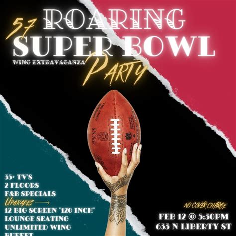 Super Bowl 57 Party At Roar Roar Ws