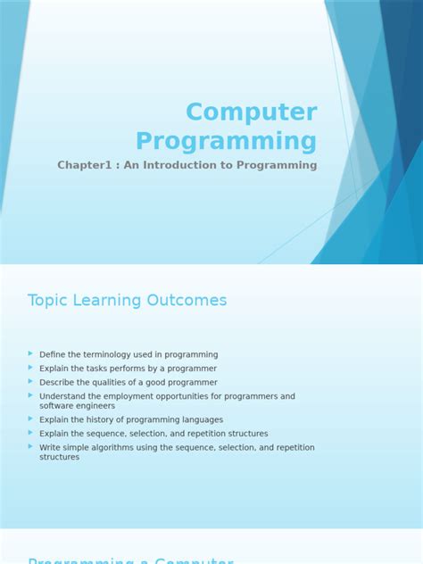 Cc 102 Basic Computer Programming Pdf