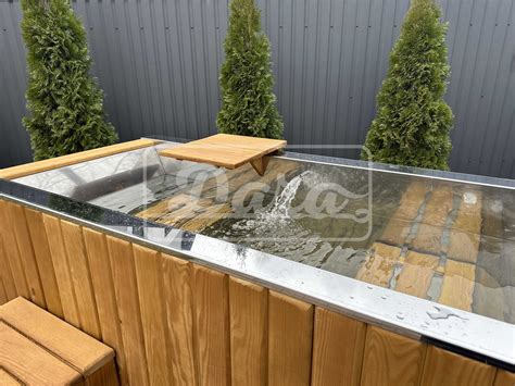 Купель з нержавійки з підігрівом офуро чан на дровах в баню сауну 47 000 грн Сад