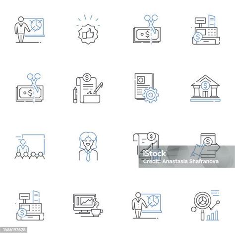 예산 제어 라인 아이콘 모음입니다 계획 모니터링 관리 분석 예측 평가 예산 벡터 및 선형 그림 분산 의사 결정 할당 개요 기호 설정 갇힌에 대한 스톡 벡터 아트 및 기타