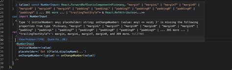Numberinput Requires All Props From Textfieldprops Type Error · Issue 2515 · Wixreact Native
