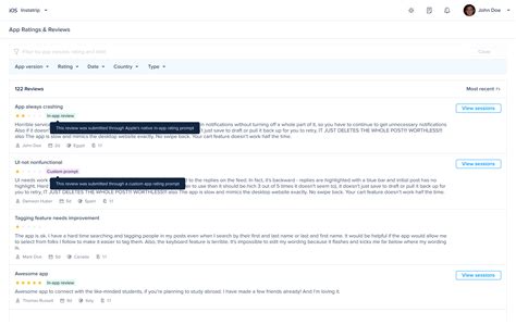 App Ratings And Reviews For Ios