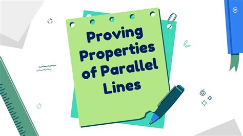 PROVING PROPERTIES OF PARALLEL LINES CUT BY A TRANSVERSAL YouTube