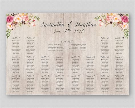 Party Supplies Paper And Party Supplies Wedding Table Plan Acrylic Wedding Sign Seating Chart