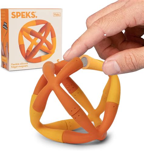 Speks Fleks Silicone 6 Piece Building Set Marigold Puzzle Me This