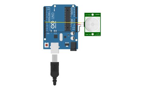 Circuit Design Sensor Movimiento Tinkercad