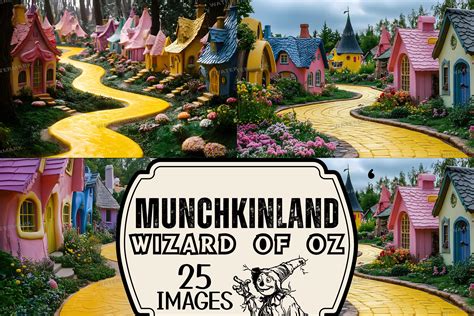 Munchkinland Photography Backdrops Wizard Of Oz Village Scenes