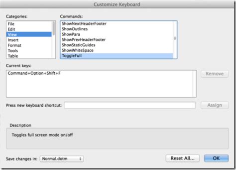 Word For Mac Focus Keyboard Shortcut Heres How Damian Mehers Blog