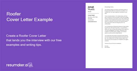 Roofer Cover Letter Examples Template And 20 Tips Roofer Cover Letter Examples Template And 20 Tips