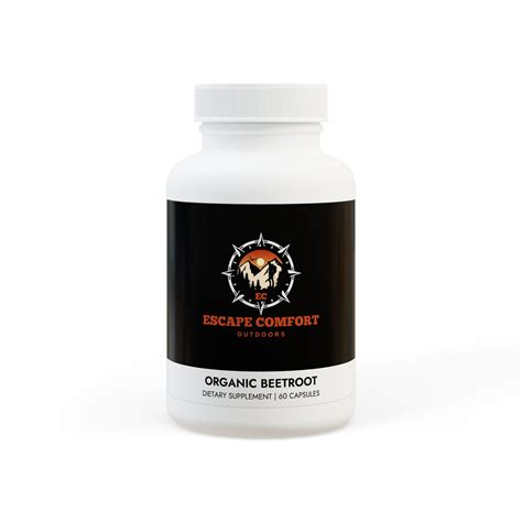 Beetroot Supplement 60 Capsules Escape Comfort Outdoors