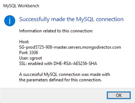 MySQL Workbench Connection