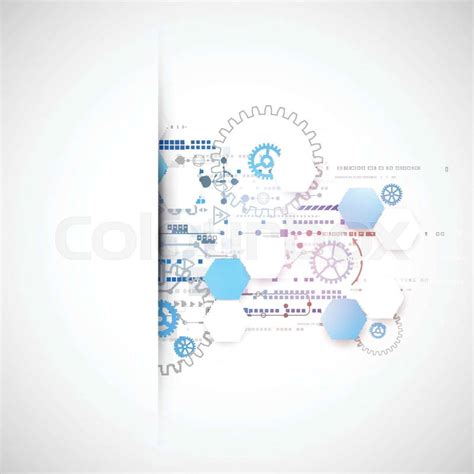 Abstract Color Digital Communication Technology Background Colourbox