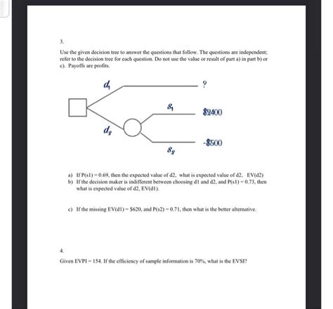 Solved Use The Given Decision Tree To Answer The Questions Chegg