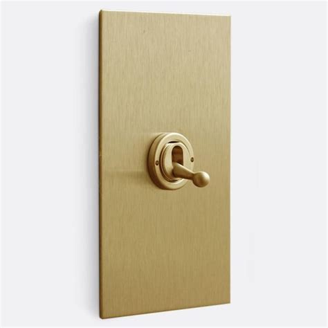 Toggle Switch Single Brushed Brass In 2025 Toggle Switch Motorized Window Treatment