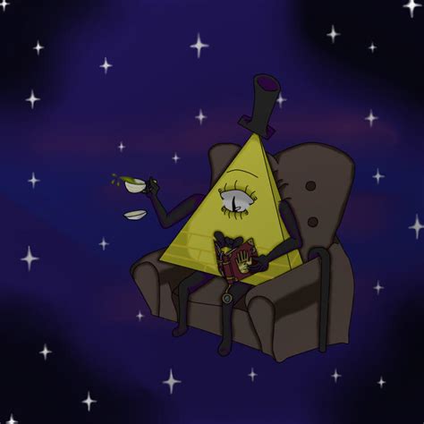 Bill Cipher Tea Time By Darknesskuro On Deviantart