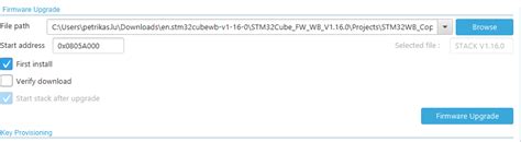 Solved Flashing Stm32wb5x Ble Stack Full Fw Bin Start Add Stmicroelectronics Community