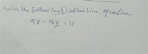 Solved Number Theory Chegg