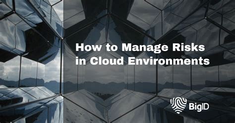 how to manage risks in cloud environments bigid