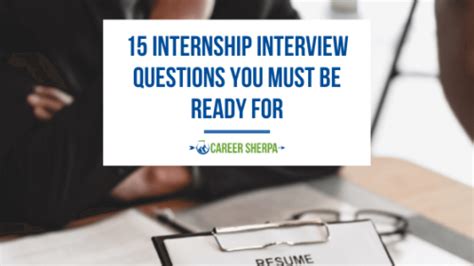 Internship Interview Questions You Must Be Ready For
