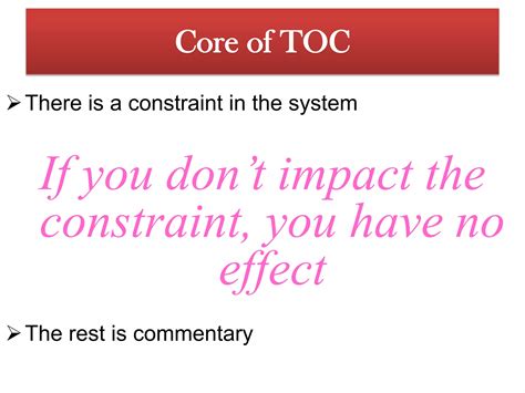 Theory Of Constraints PPTX
