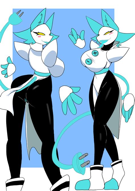 Rule 34 Absurd Res Ass Black Body Blue Background Blue Body Breasts Deltarune Female Genitals