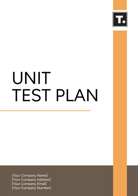 Unit Test Plan Template Edit Online Download Example Template Net