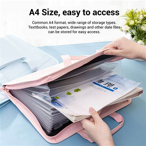 Deli A4 File Folder Documentation Package 13 Grid Organ Bag Handbag