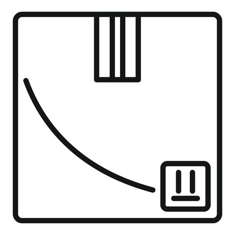 Fragile Box Icon Outline Vector Delivery Package 15108663 Vector Art At Vecteezy