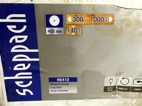 Netauktion Stocksåg Scheppach Hs410