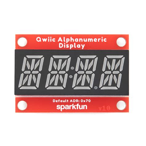 sparkfun qwiic alphanumeric display
