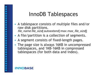Inno Db Internals Inno Db File Formats And Source Code Structure PPT