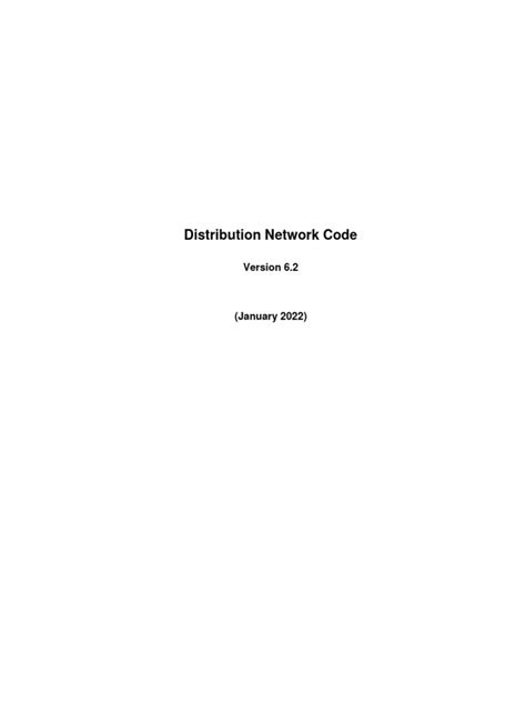 Rsa Distribution Network Code Ver 62 Pdf Life Cycle Assessment Reliability Engineering