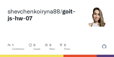 Github Shevchenkoiryna Goit Js Hw