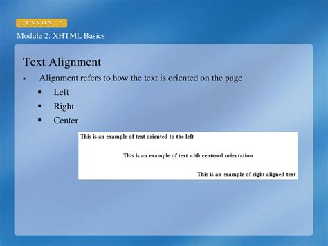 LESSON Module XHTML Basics More Basic XHTML Ppt Download