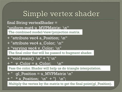 Ppt Opengl Es App 1 Triangles And Transformation Powerpoint Presentation Id2358472