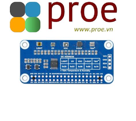 Environment Sensor Hat For Raspberry Pi I2c Bus Điện Tử Proe