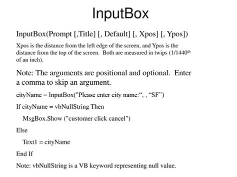 Introduction To Vba Programming Ppt Download