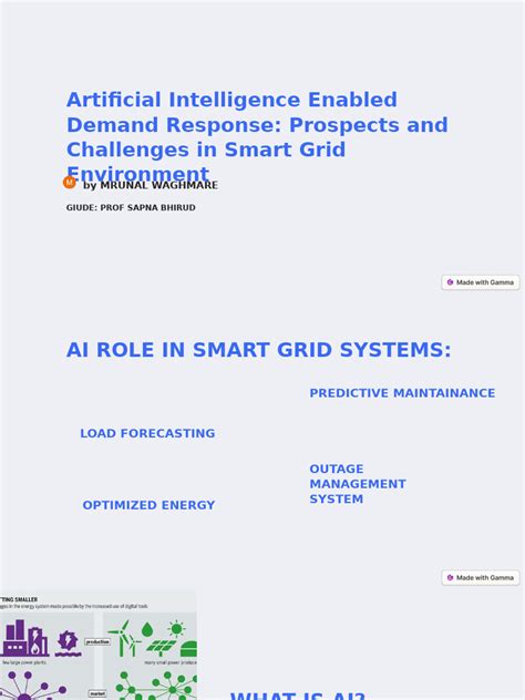 Artificial Intelligence Enabled Demand Response Prospects And Challenges In Smart Grid Envir Pdf