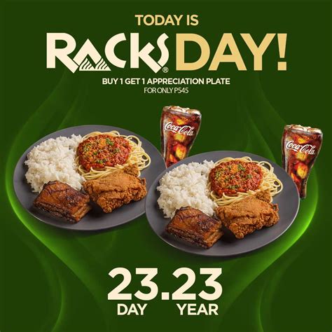 Manila Shopper Racksday Buy1 Get1 Appreciation Plate 23 23 Promo