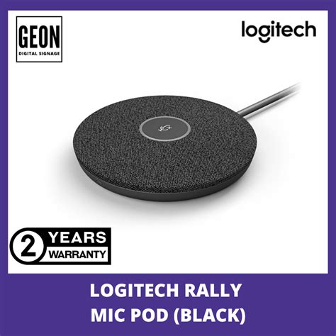 Logitech Rally Microphone Pod Black Microphone Geon Asia