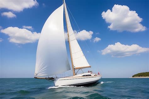Premium Photo Photo Of Sailing Boat In The Wind A Summerday