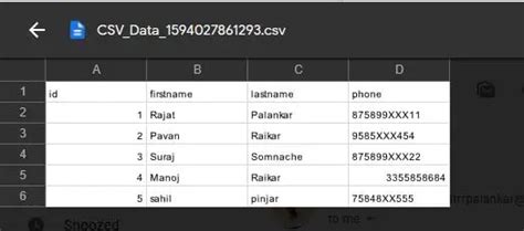 How To Fetch Data From Database And Store In Csv File Format Android