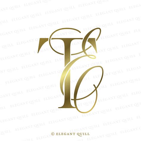 Simplistic Logo Et Initials Elegant Quill
